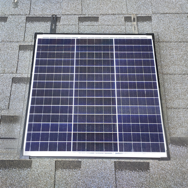 40W Solar Power Gable Attic Ventilation Fan Wall Mounted With Split ...